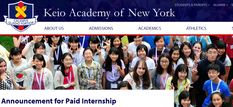Keio Academy of New York US-Japan Summer Cultural Experience Paid ...