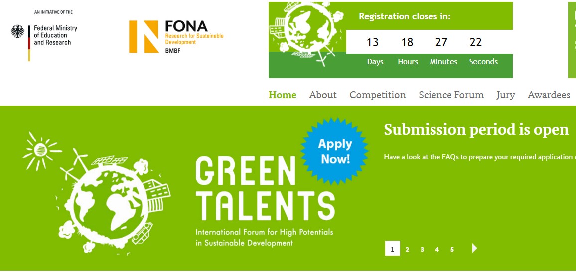 Green Talents – International Forum for High Potentials in Sustainable ...