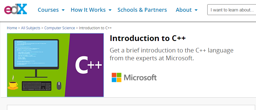Microsoft Online Course - Introduction to C++