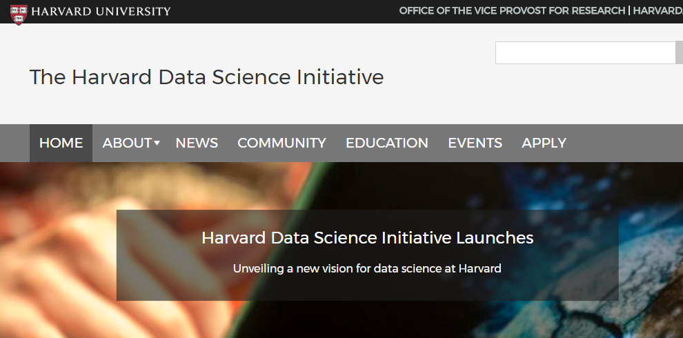 The Harvard Data Science Initiative Competitive Research Fund 2017