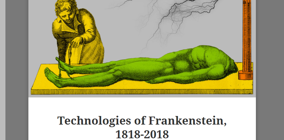 Conf/CfP - Technologies of Frankenstein, 7-9 March 2017, Stevens ...