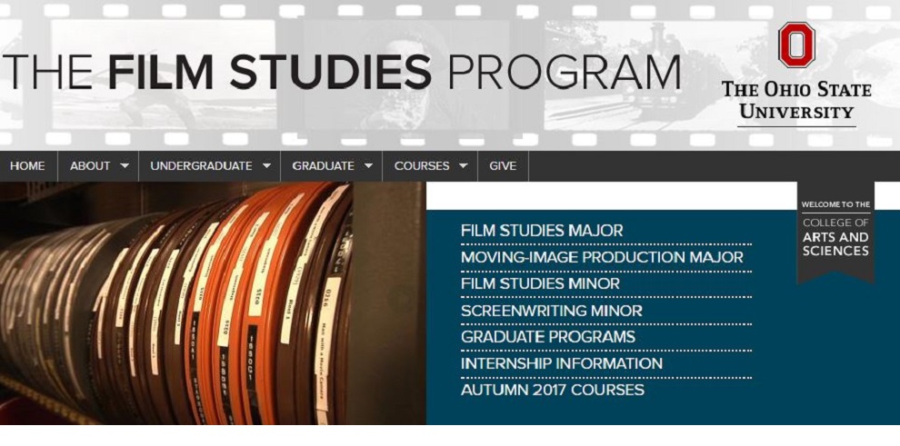 Ohio State University Master of Arts in Film Studies Program 2018, USA