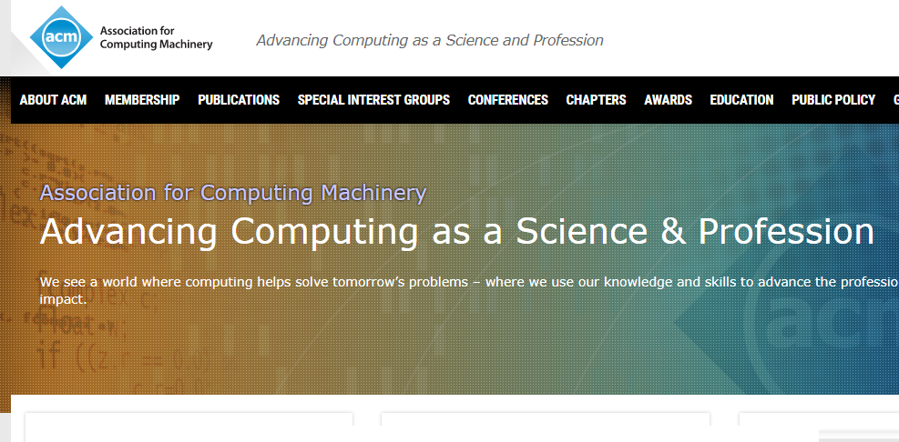 Association for Computing Machinery Fellowships in ACM History 2018, USA